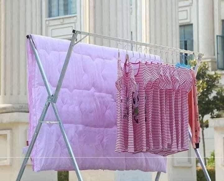 Foldable Portable Aluminum Sampayan Clothes Hanger, Furniture & Home ...