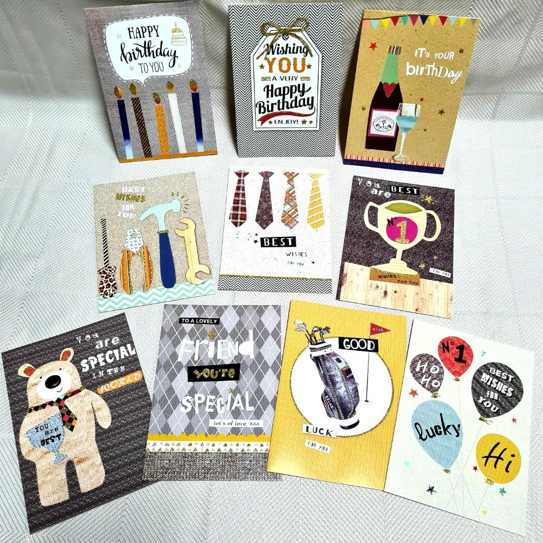 Greeting Card, Happy Birthday/ Thank You/ Just For You/ Best Wishes ...