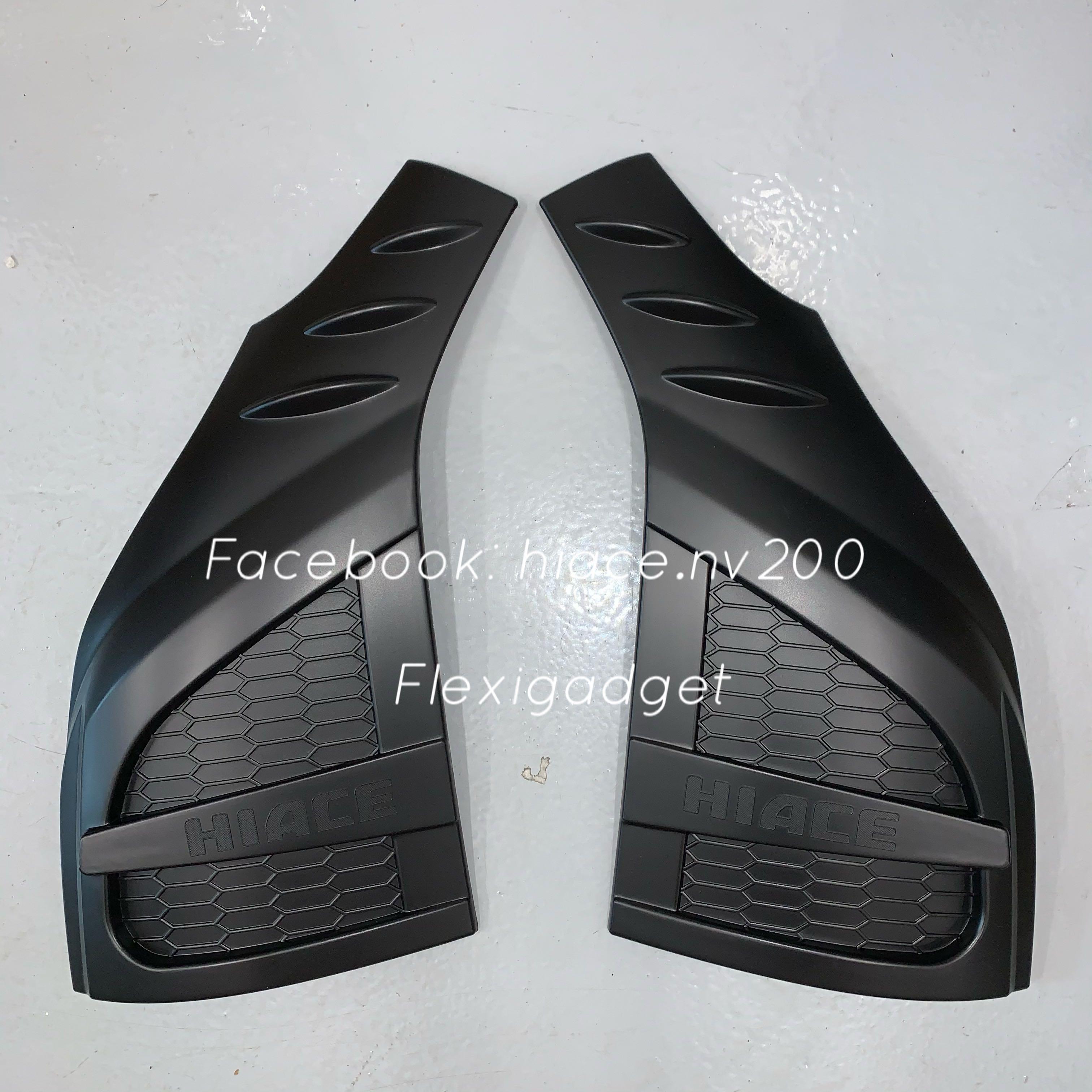 Hiace 3D Front Fender Trim Matt Black/ Hiace Pillar Cover / Toyota ...