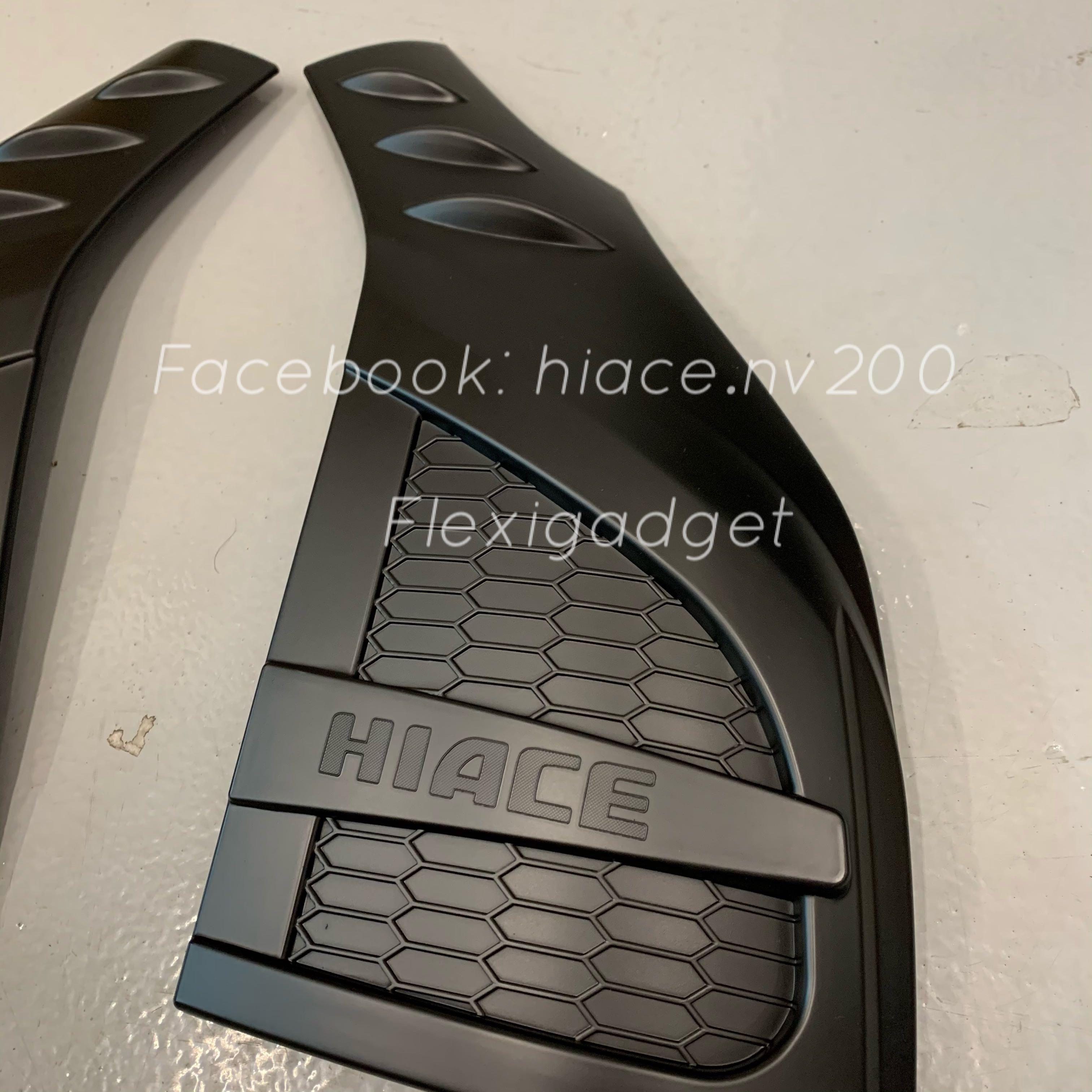 Hiace 3D Front Fender Trim Matt Black/ Hiace Pillar Cover / Toyota ...