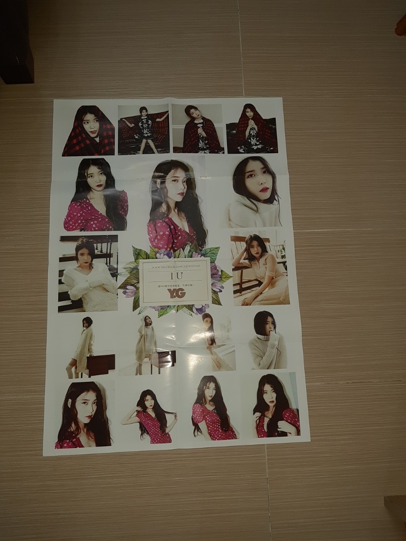 IU Poster, Hobbies & Toys, Collectibles & Memorabilia, Fan Merchandise on Carousell