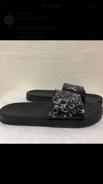 [INSTOCK] Kaws Slides, Men's Fashion, Footwear, Flipflops and Slides on ...
