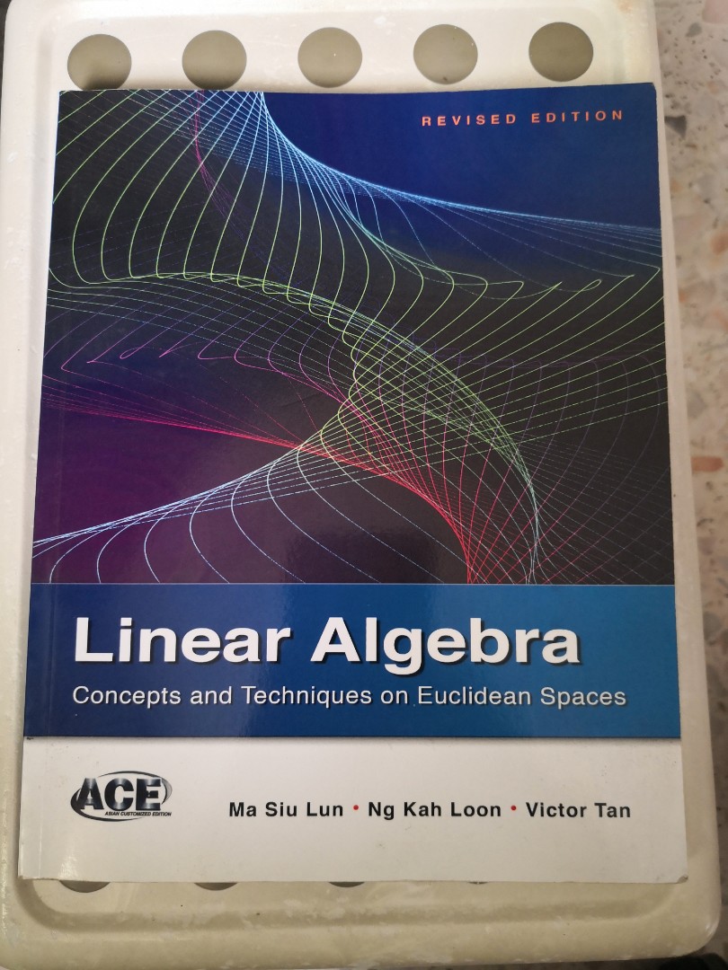 Linear algebra MA1101R textbook, Hobbies & Toys, Books & Magazines ...