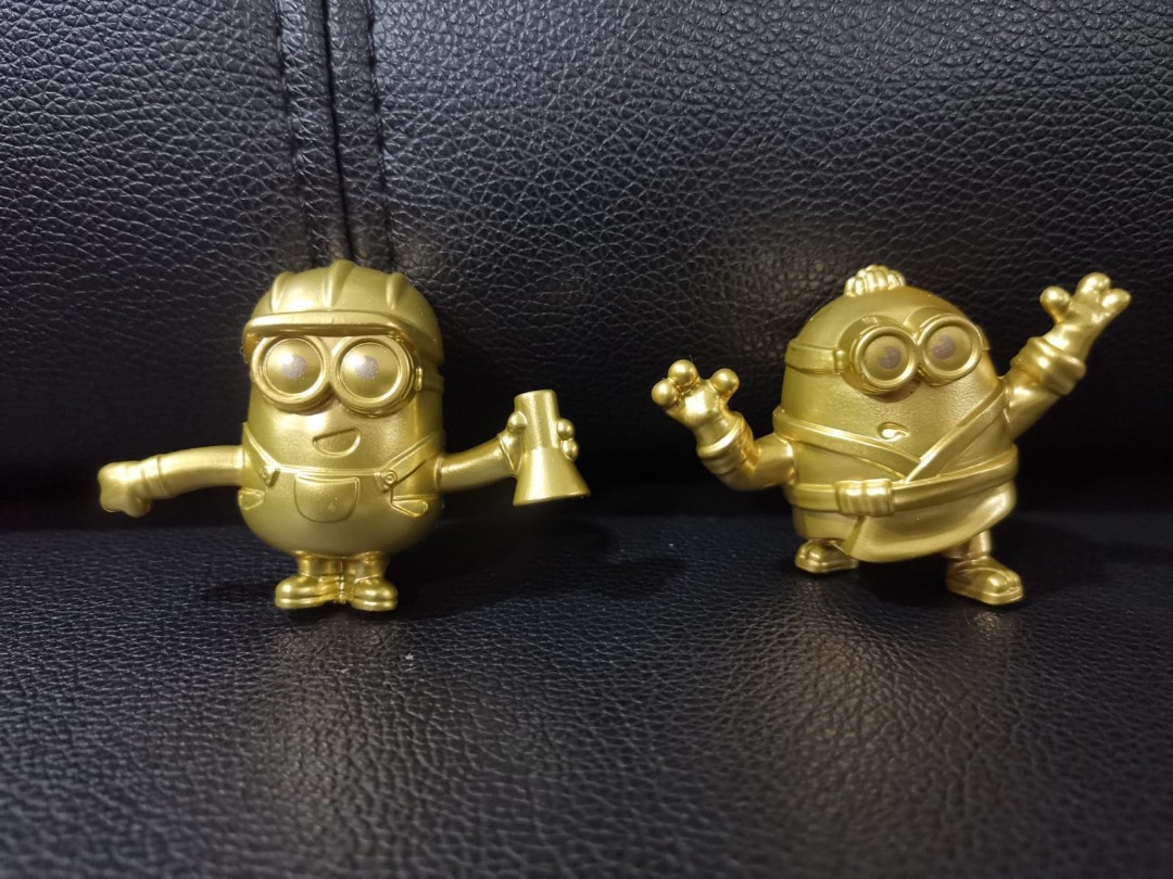McDonald's Gold Minions, Hobbies & Toys, Toys & Games on Carousell