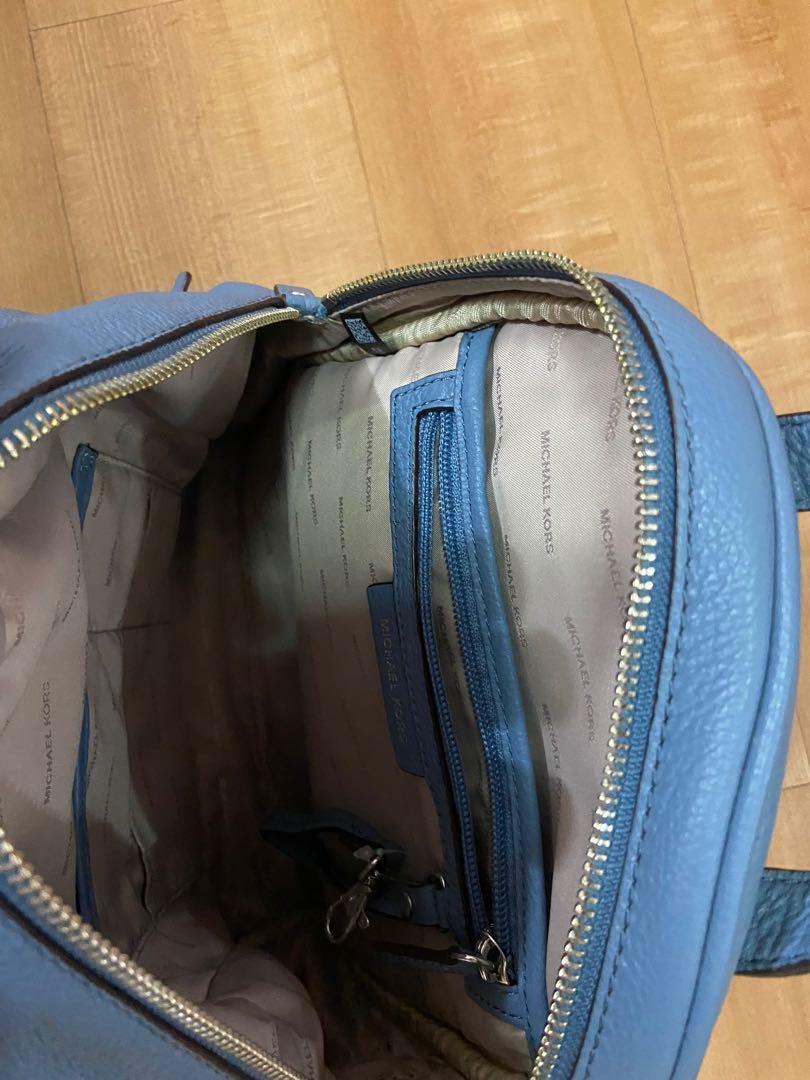 Michael Kors Backpack Blue, Luxury, Bags & Wallets on Carousell