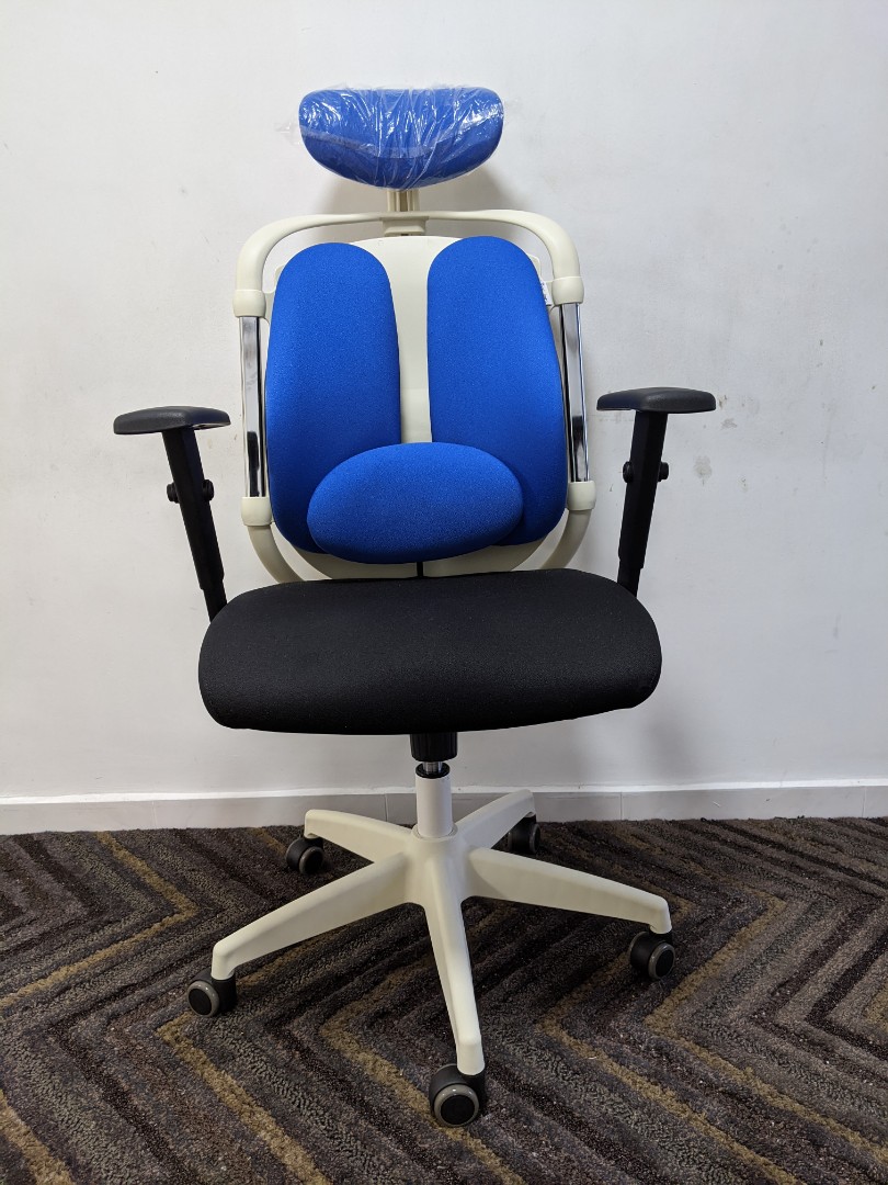 New euro duo back chair (ergonomic), Furniture & Home Living, Furniture ...