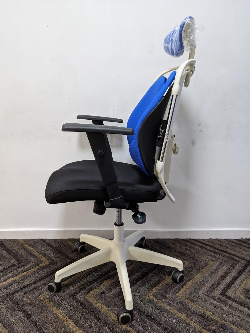 New euro duo back chair (ergonomic), Furniture & Home Living, Furniture ...
