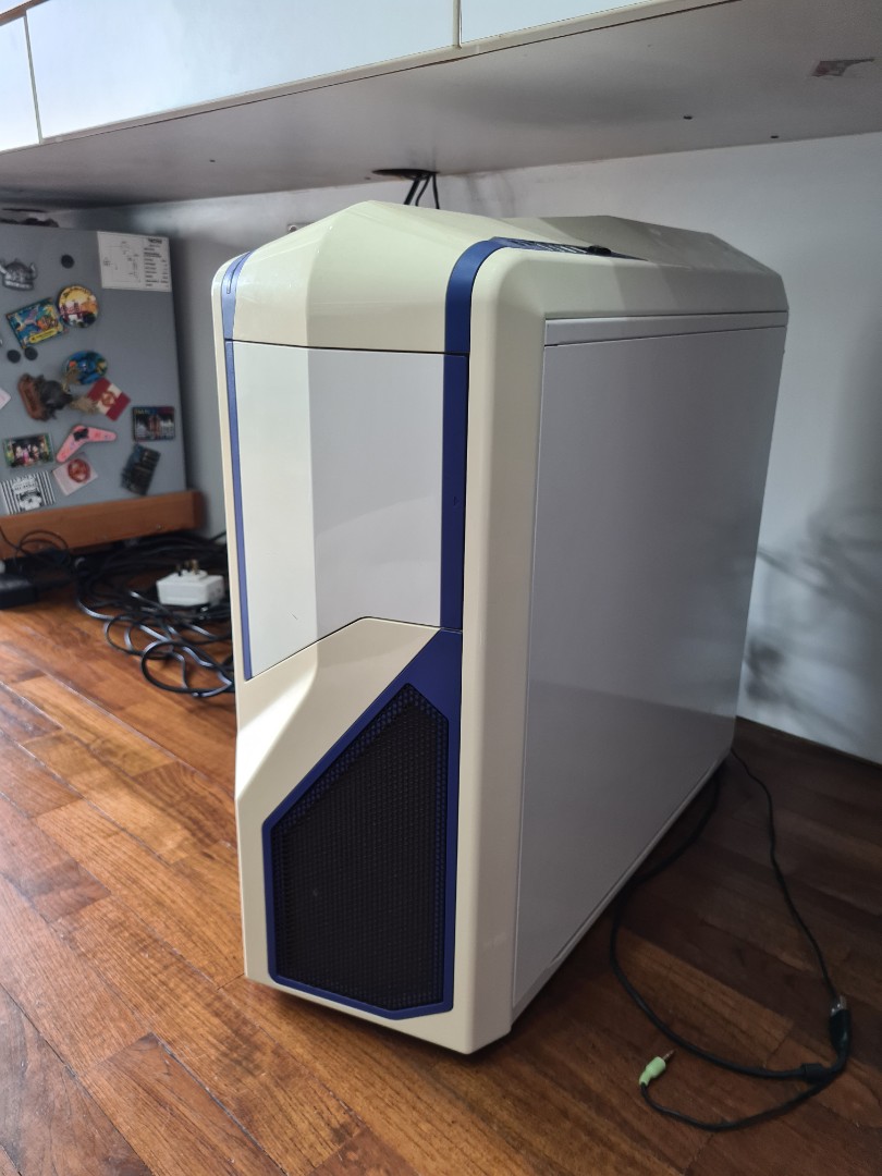 NZXT PHANTOM Gaming PC Case White/Blue, Computers & Tech, Parts ...