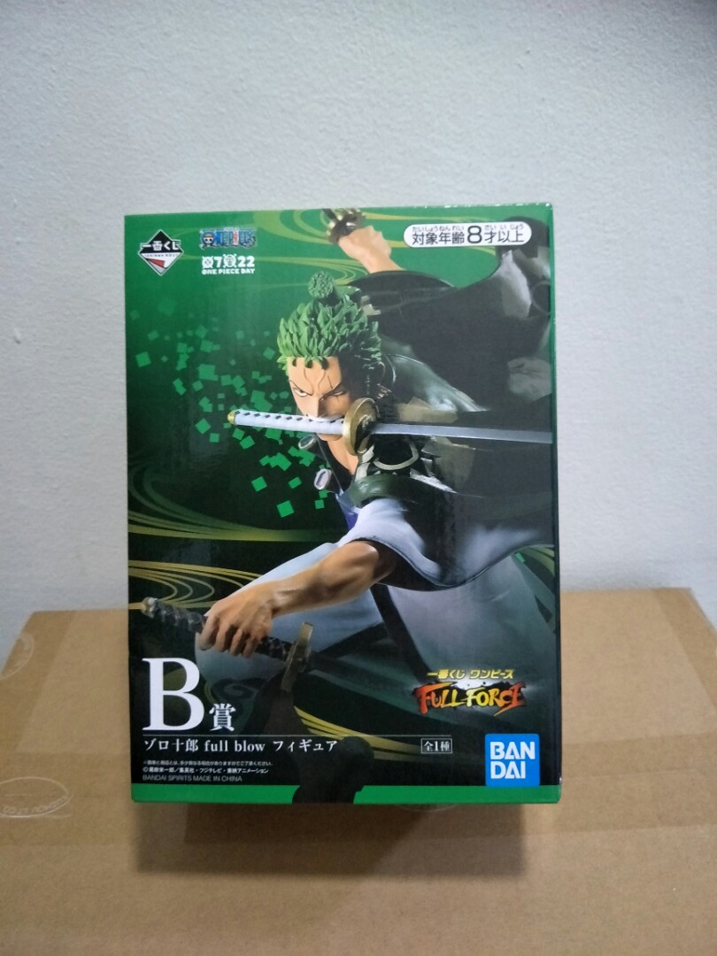 Sales! One Piece Roronoa Zoro Full Force Figure Kuji Gold Toei, Hobbies ...