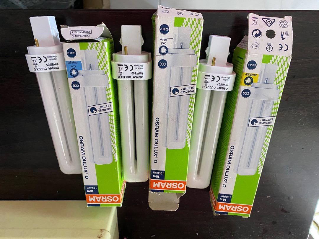 Osram Dulux D 18W/840, Furniture & Home Living, Lighting & Fans ...
