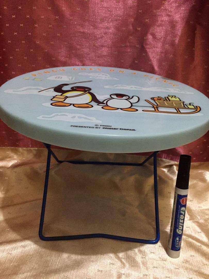 Pingu folding mini table, Hobbies & Toys, Toys & Games on Carousell
