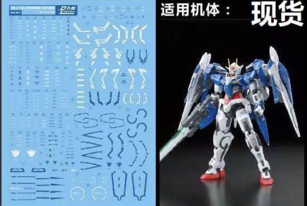[DL] RG Exia R1 + R2 Gundam Waterslide Decal 1/144 Repair by Dalin ...