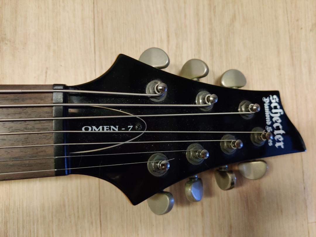 Schecter Omen 7 Diamond Series, Hobbies & Toys, Music & Media, Musical ...