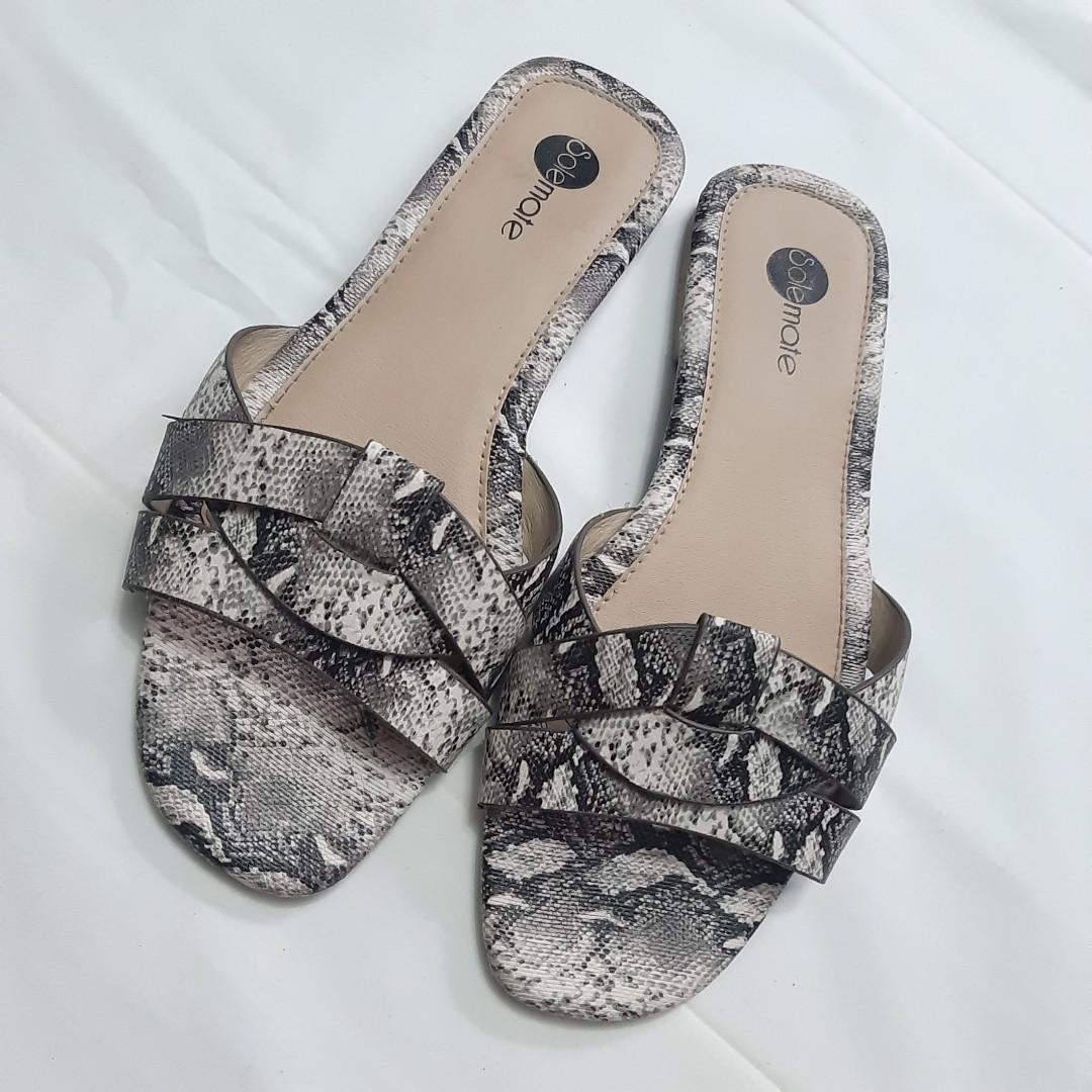 Solemate snake skin flats, Women's Fashion, Footwear, Flats & Sandals ...