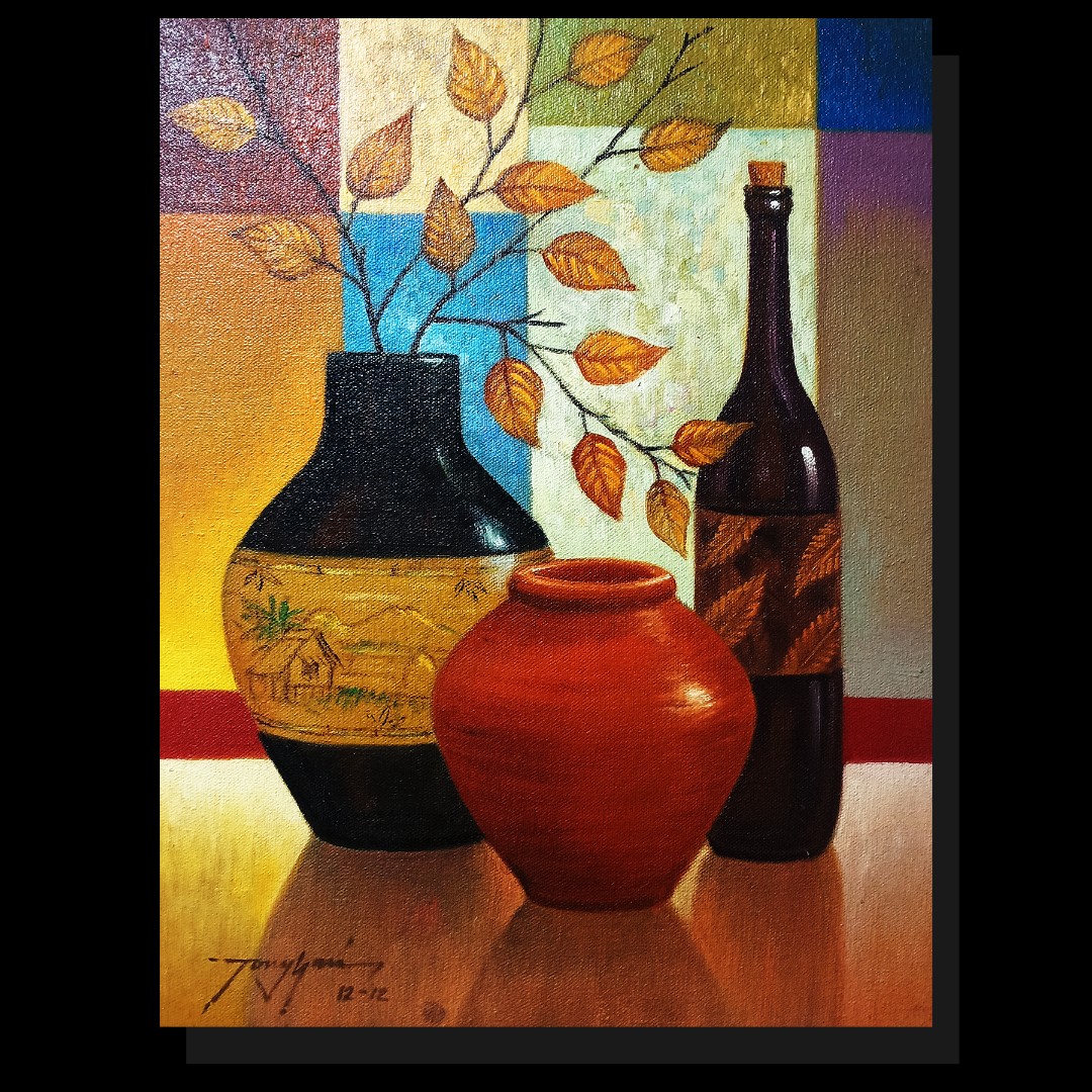 Still Life Oil on Canvas, Hobbies & Toys, Stationary & Craft, Art ...