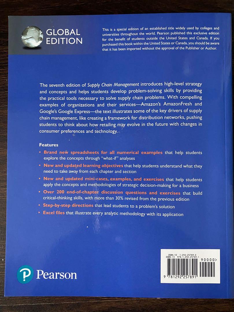 Supply Chain Management 7th edition by Sunil Chopra, Hobbies & Toys ...