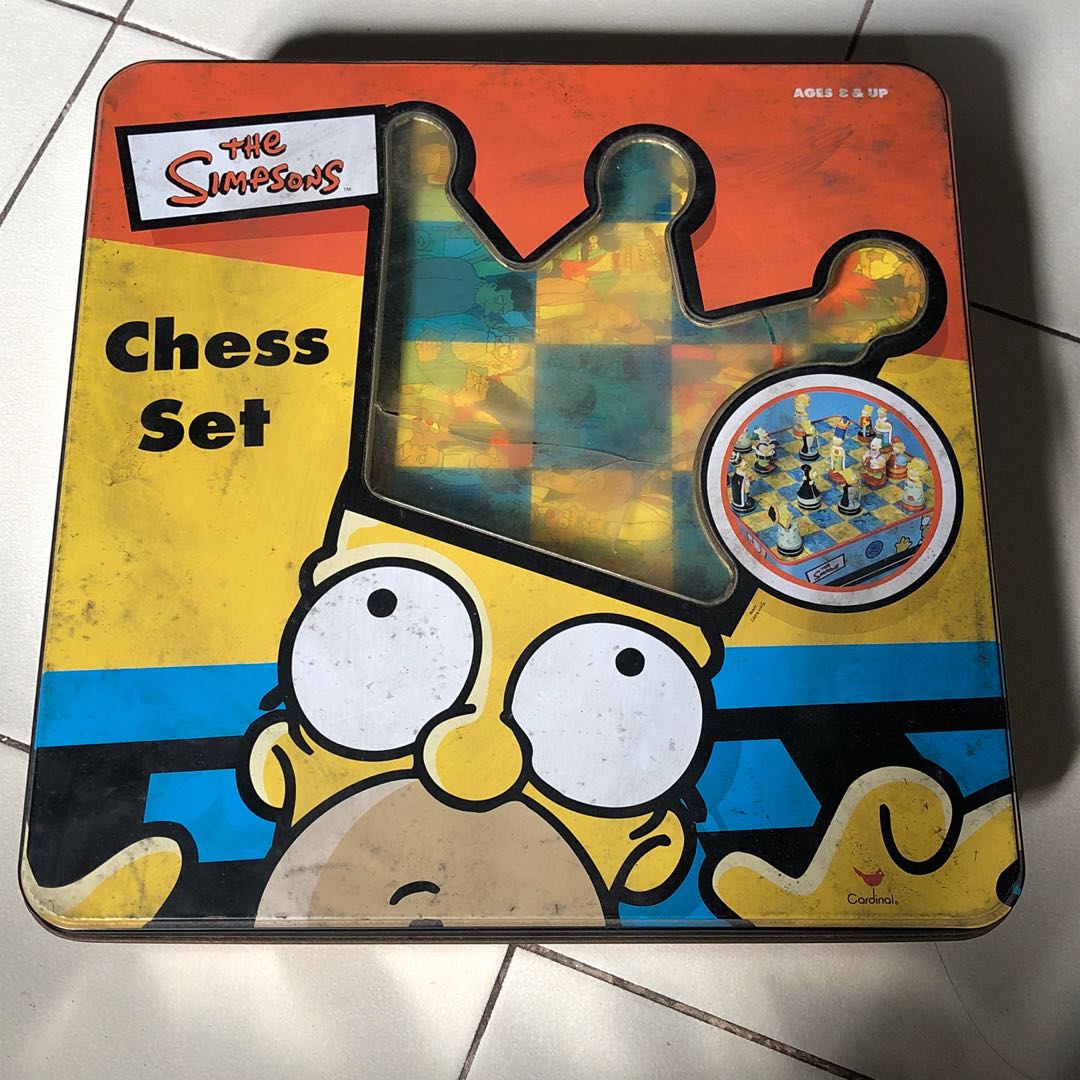 The Simpsons chess set, Hobbies & Toys, Toys & Games on Carousell