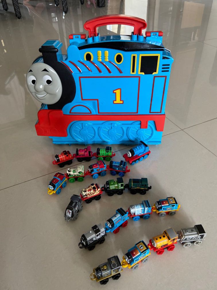 Thomas And Friends collector’s train box and 20 trains, Toys & Games ...