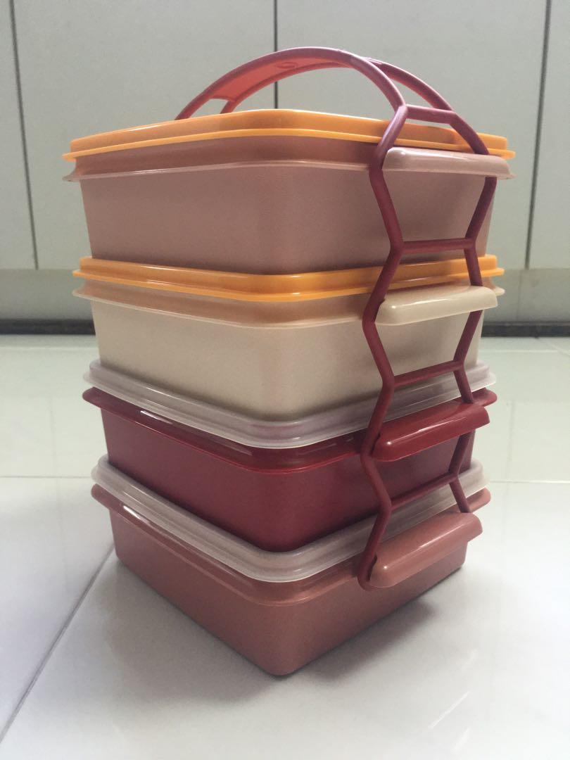 Tupperware Lunch Boxes (4), Furniture & Home Living, Kitchenware ...