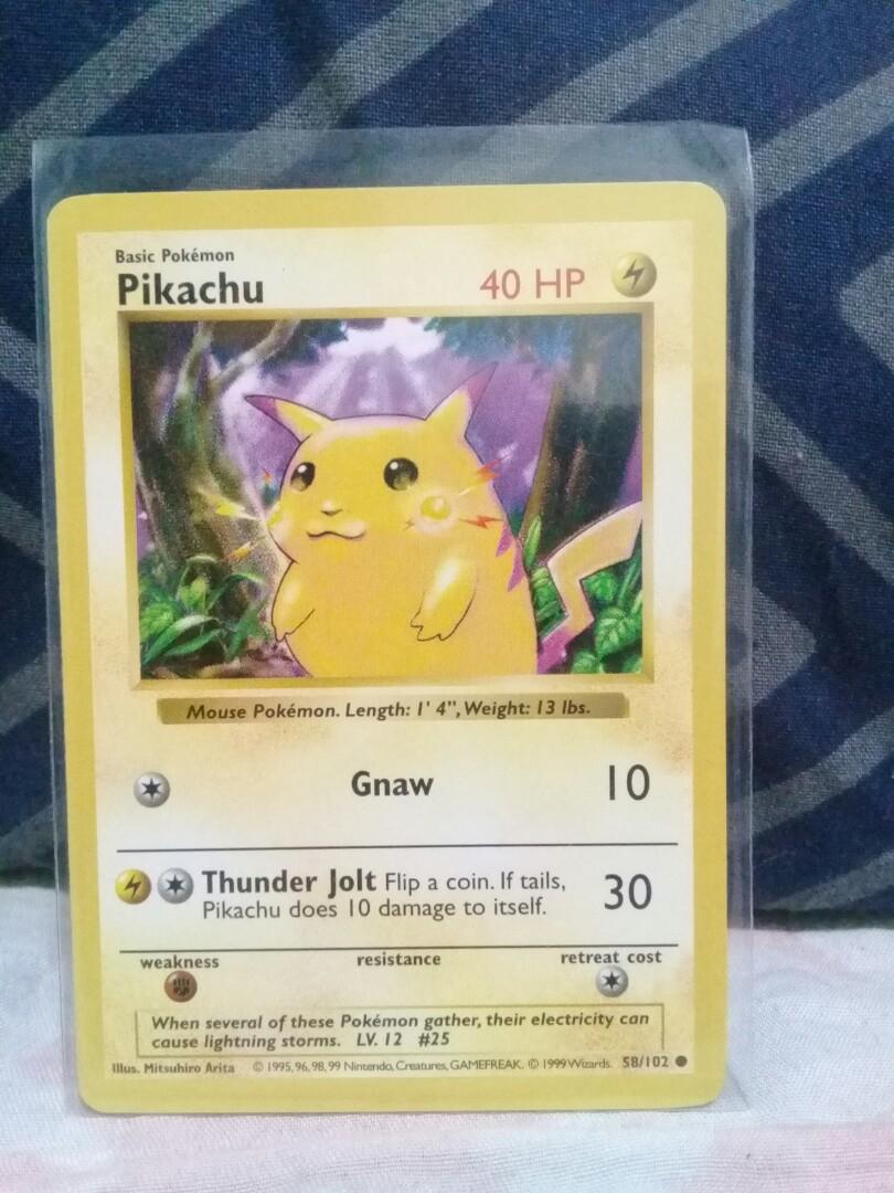 Vintage Shadowless Pikachu Pokemon Card, Hobbies & Toys, Memorabilia ...