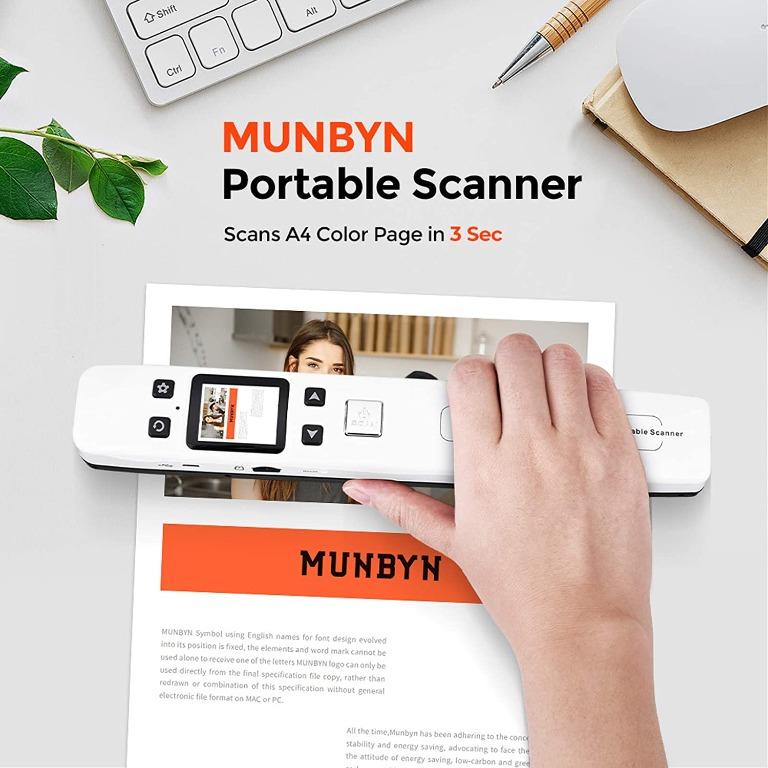 #1534 Portable Scanners for Document, Receipts, Old Pictures, Built-in ...