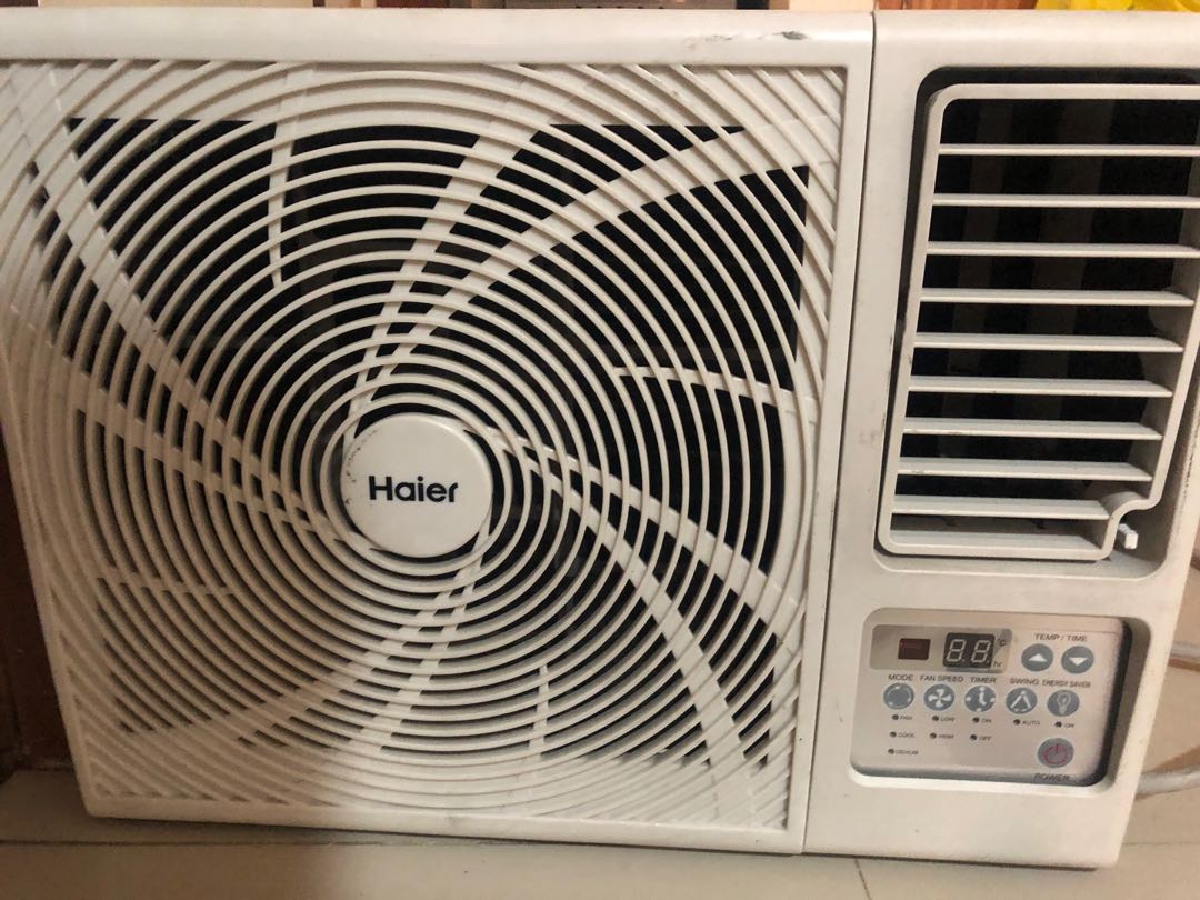 1HP HAIER AIRCON WITH REMOTE, TV & Home Appliances, Air Conditioning ...