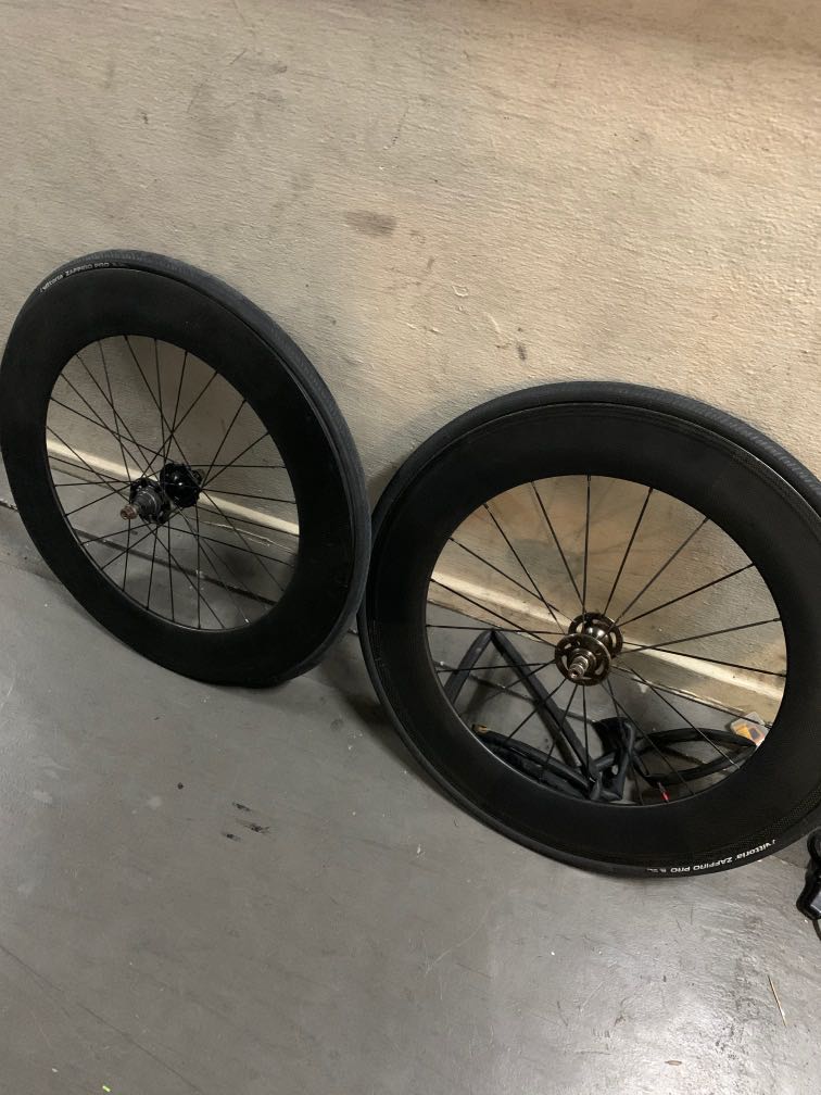 88mm carbon wheelset, Sports Equipment, Bicycles & Parts, Bicycles on ...