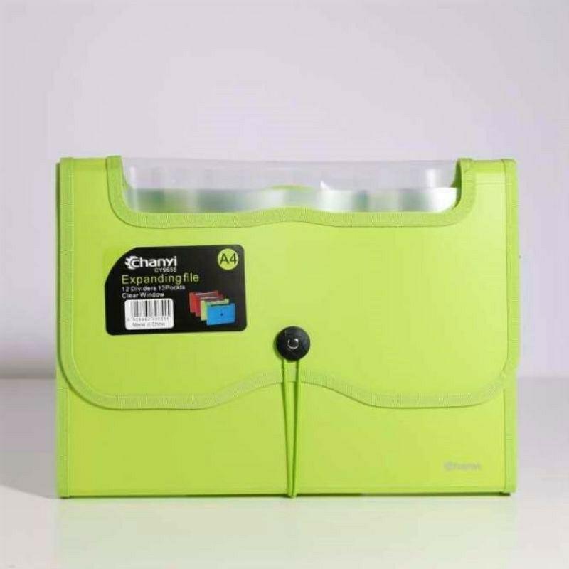 A4 13 Pockets Colored File Organizer / Expanding Envelope blue / pink ...