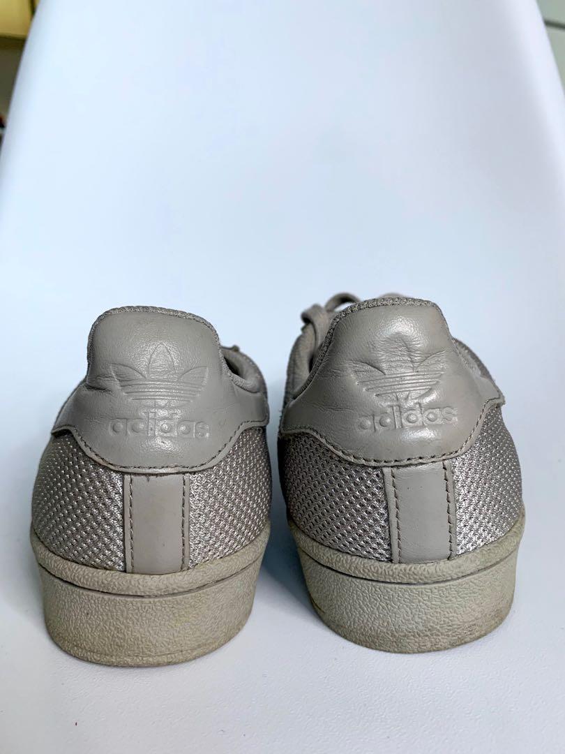 Adidas Grey super star, Women's Fashion, Footwear, Sneakers on Carousell