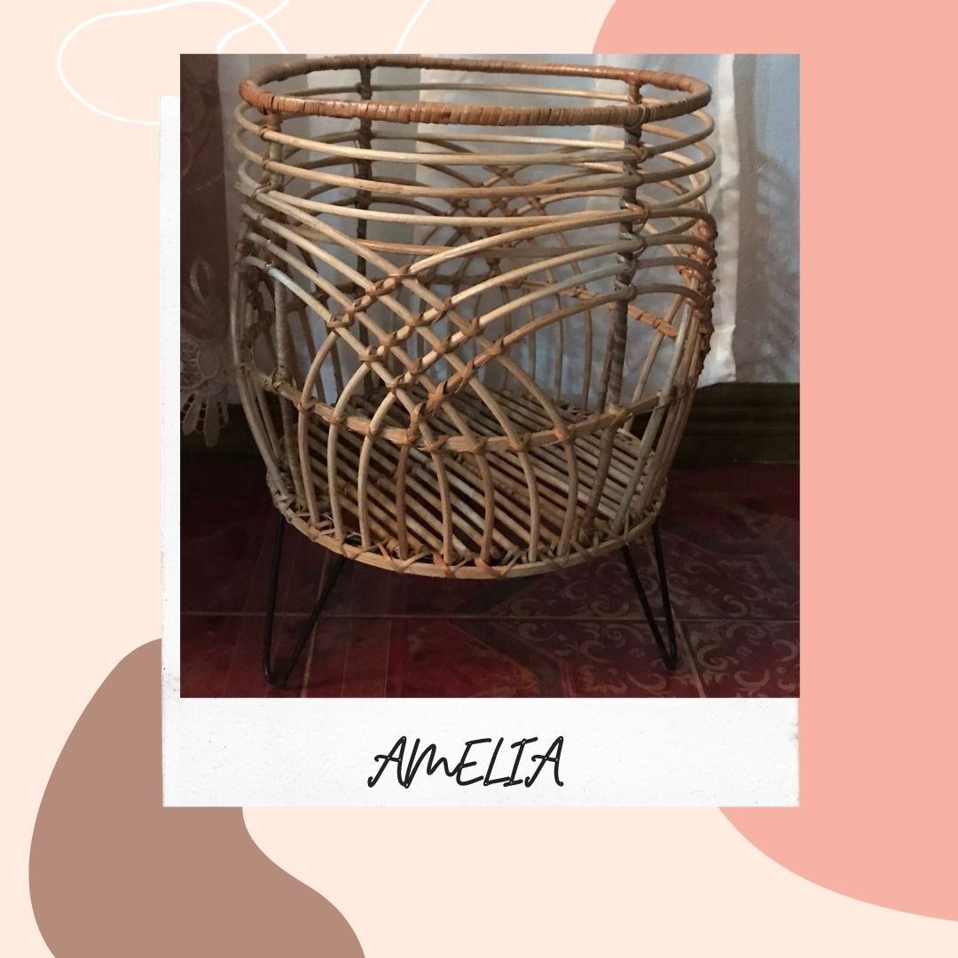 Amelia rattan planter pot, Furniture & Home Living, Gardening ...