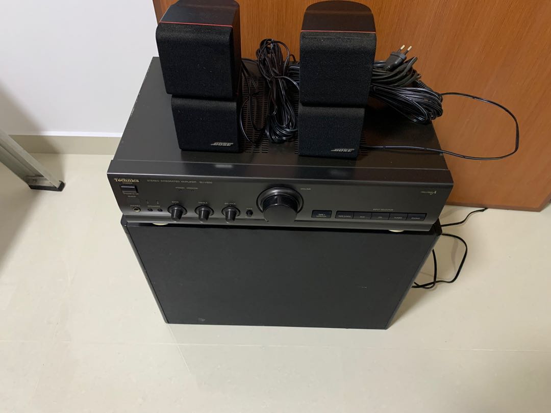 Boss speaker + Sub woofer with Technics Amplifier, Audio, Soundbars ...