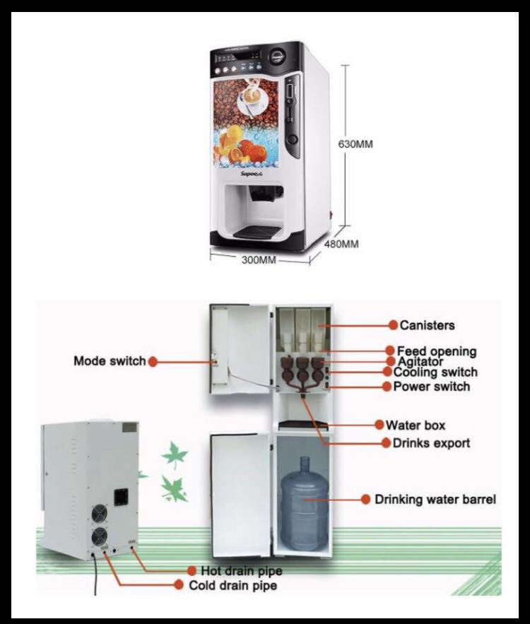 Coffee Vending Machine/ Mesin Kopi, TV & Home Appliances, Kitchen ...