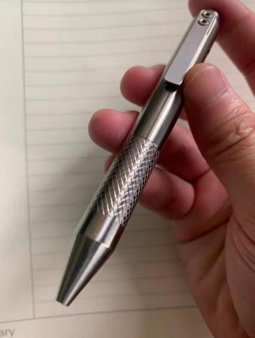 Stylus Pen Cool Hand Titanium Bolt-Action Pen + Stylus For Touch Screen ...