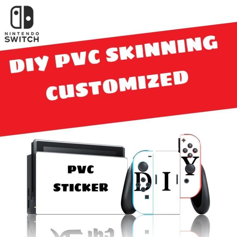 Customized Sticker Nintendo Switch Gen 2 Console Grip PVC sticker ...