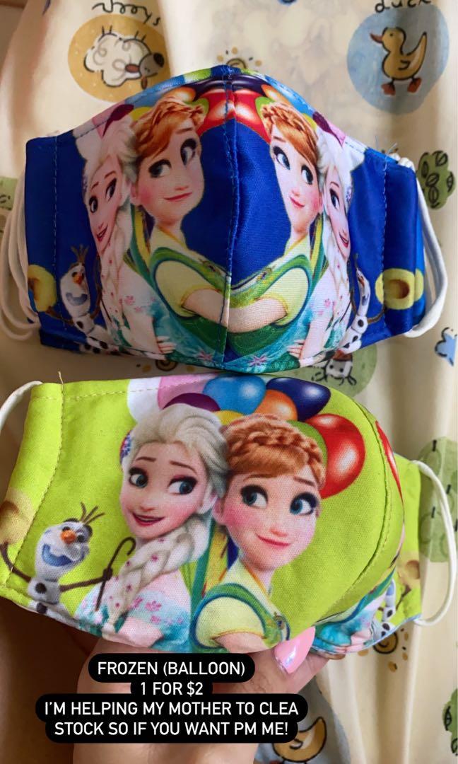 Frozen face mask, Babies & Kids, Babies & Kids Fashion on Carousell
