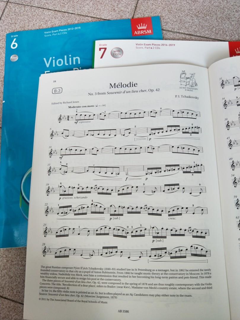 Grade 7 Violin Exam Pieces with FREE Theory Paper, Hobbies & Toys ...