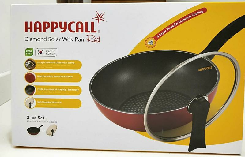 Happycall Diamond Solar Wok pan Red 28cm, Furniture & Home Living ...
