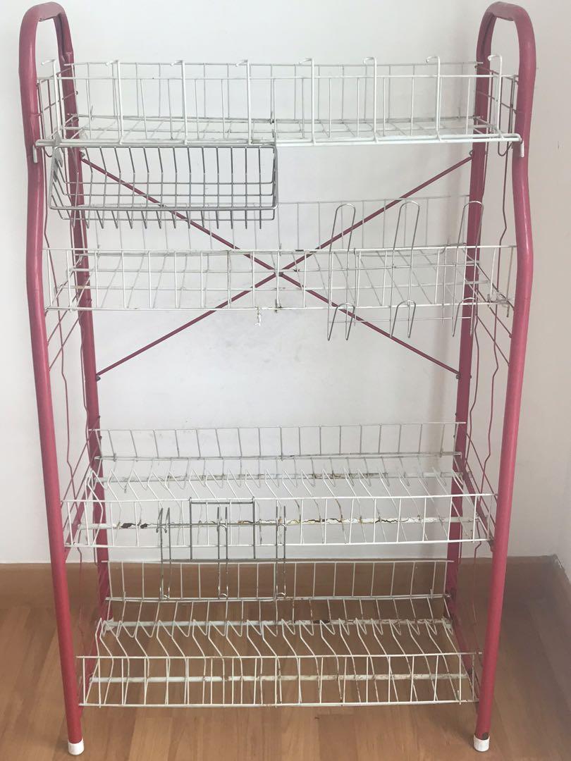 Kitchen rak and dish rak 3 pieces, Furniture & Home Living, Bathroom ...