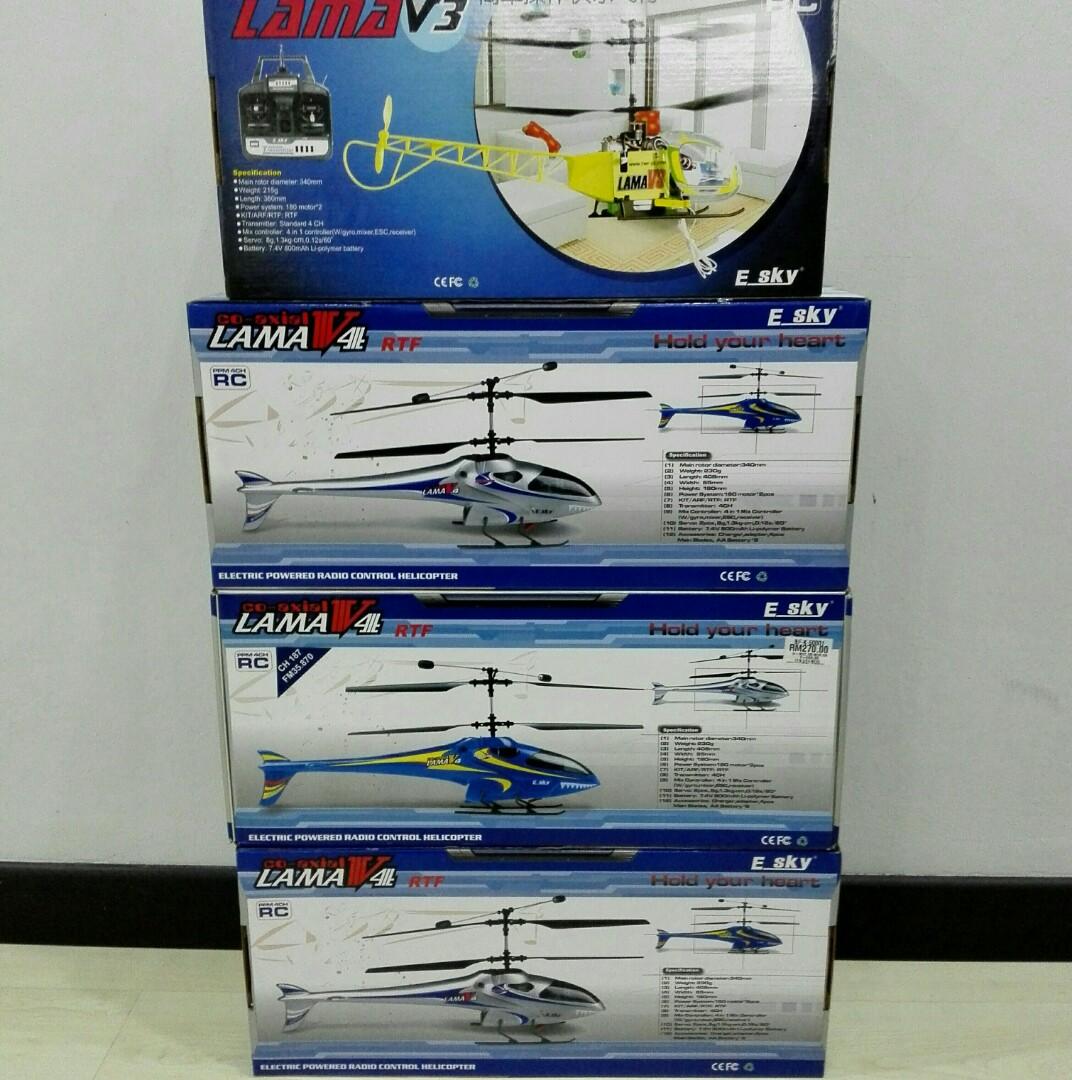 New RTF ESky Lama V4 or V3 RC Helicopter, Hobbies & Toys, Toys & Games ...