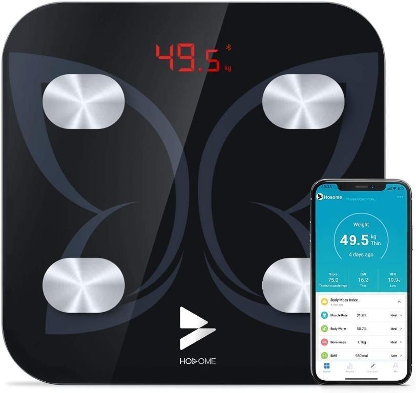 O1012 BN Bathroom Scales, Hosome Bluetooth Body Fat Scale Body ...