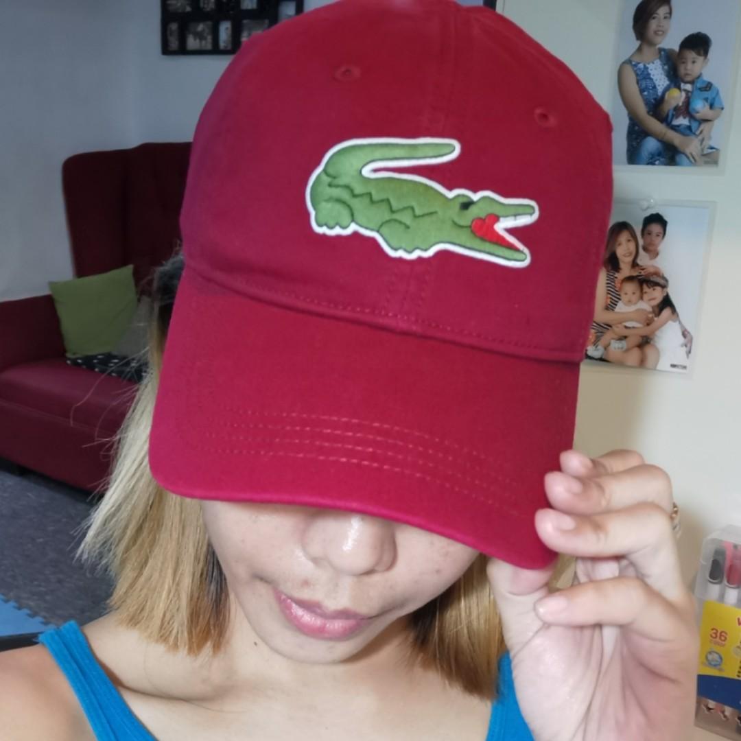 Original LACOSTE Cap Big Logo, Men's Fashion, Watches & Accessories ...