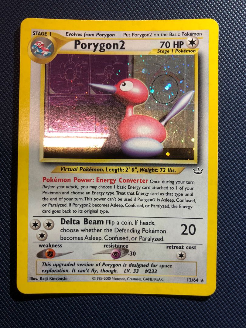 Porygon2 12/64. neo revelation. Pokemon TCG card LP, Hobbies & Toys ...