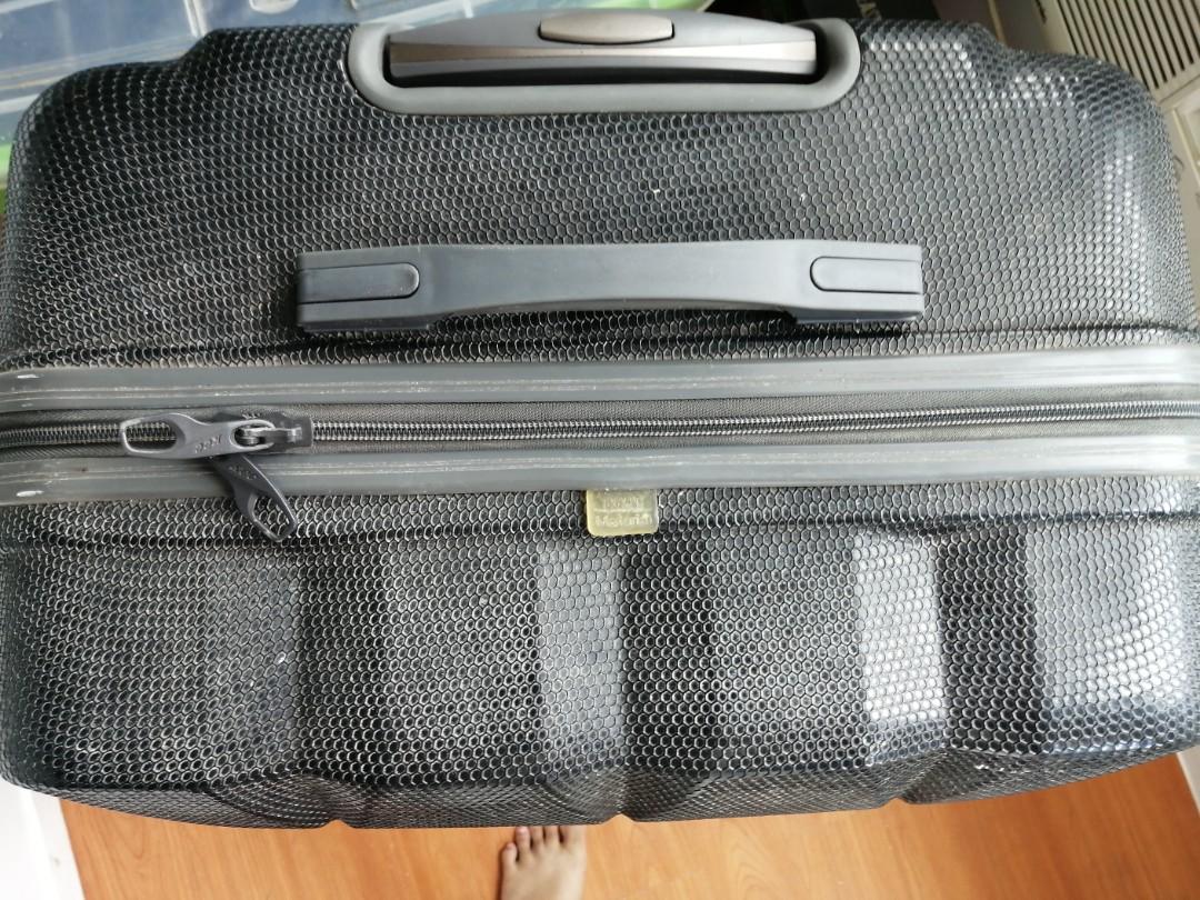 Racini black luggage large size, Men's Fashion, Bags, Briefcases on ...