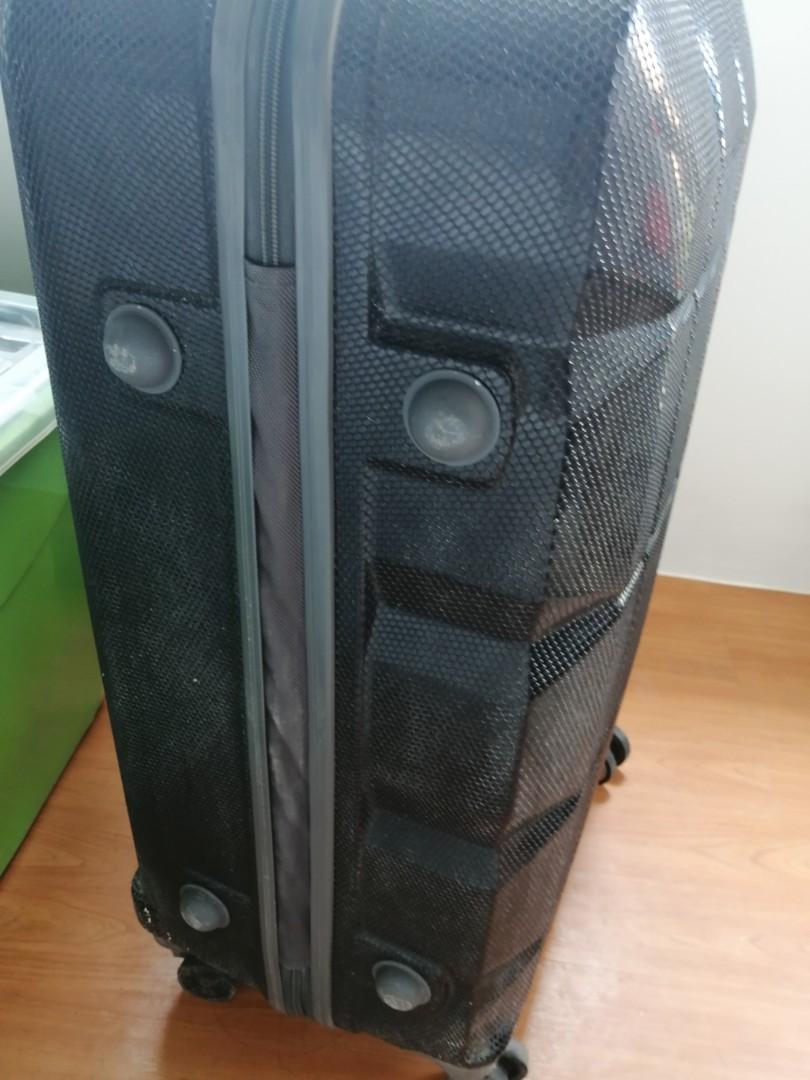 Racini black luggage large size, Men's Fashion, Bags, Briefcases on ...