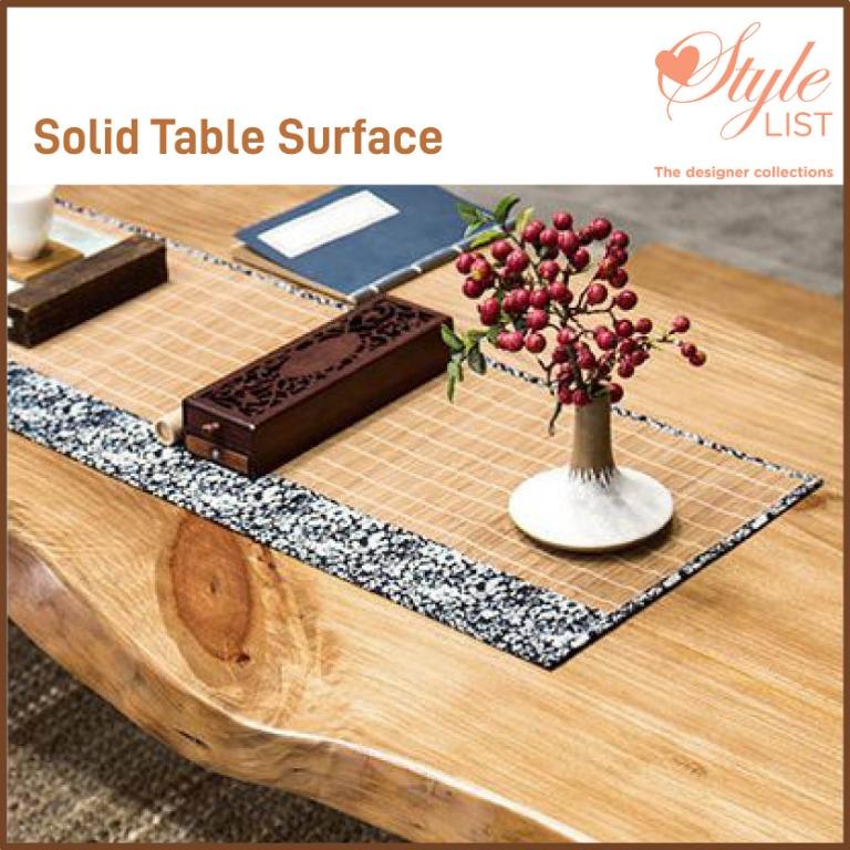 Solid Wood Dining Table / Tatami Dining Table / Japanese Style ...