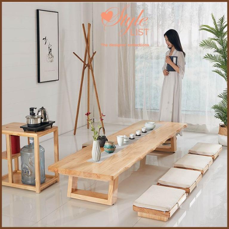 Solid Wood Dining Table / Tatami Dining Table / Japanese Style ...