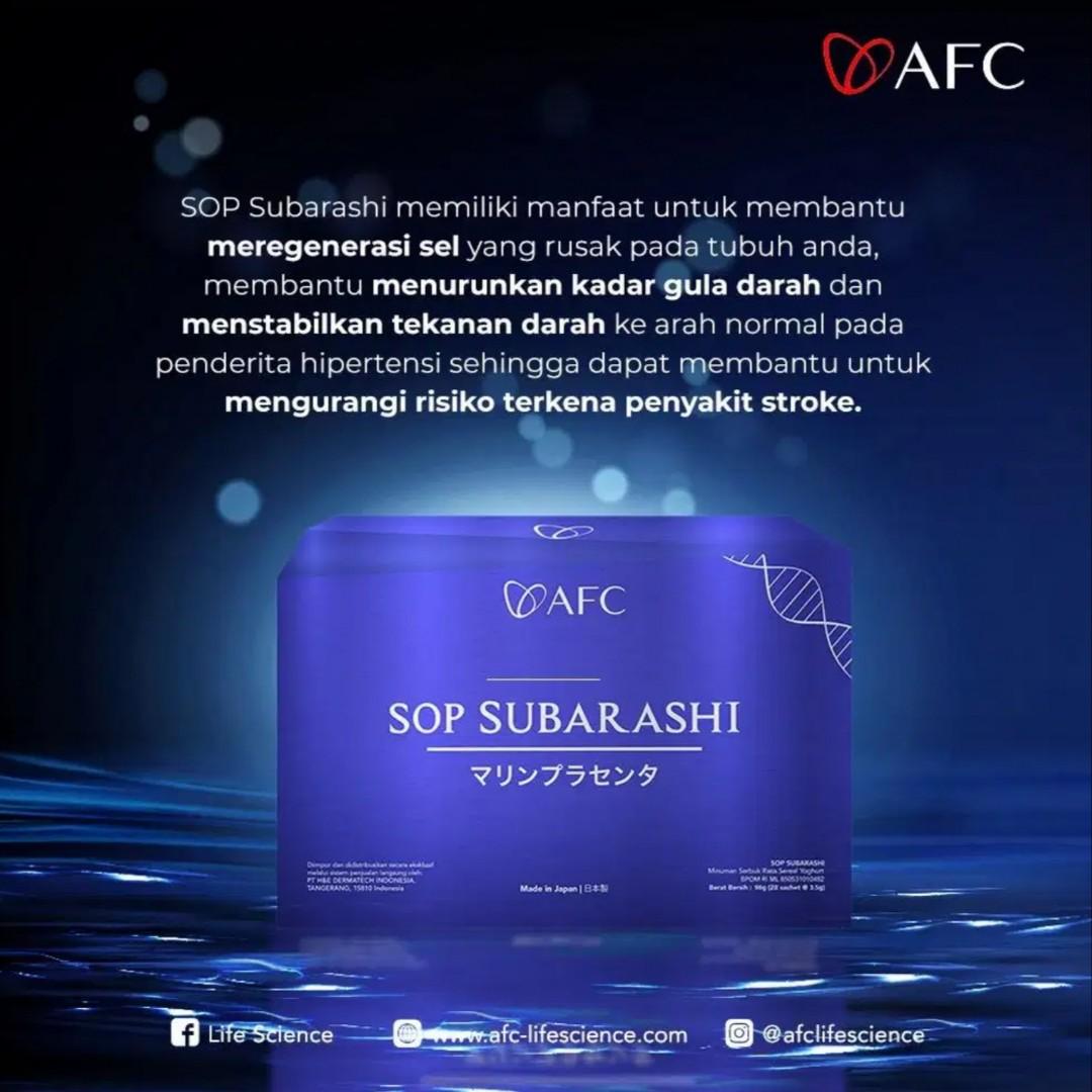 Sop SUBARASHI dan UTSUKUSHI Ori AFC Japan, Kesehatan & Kecantikan ...