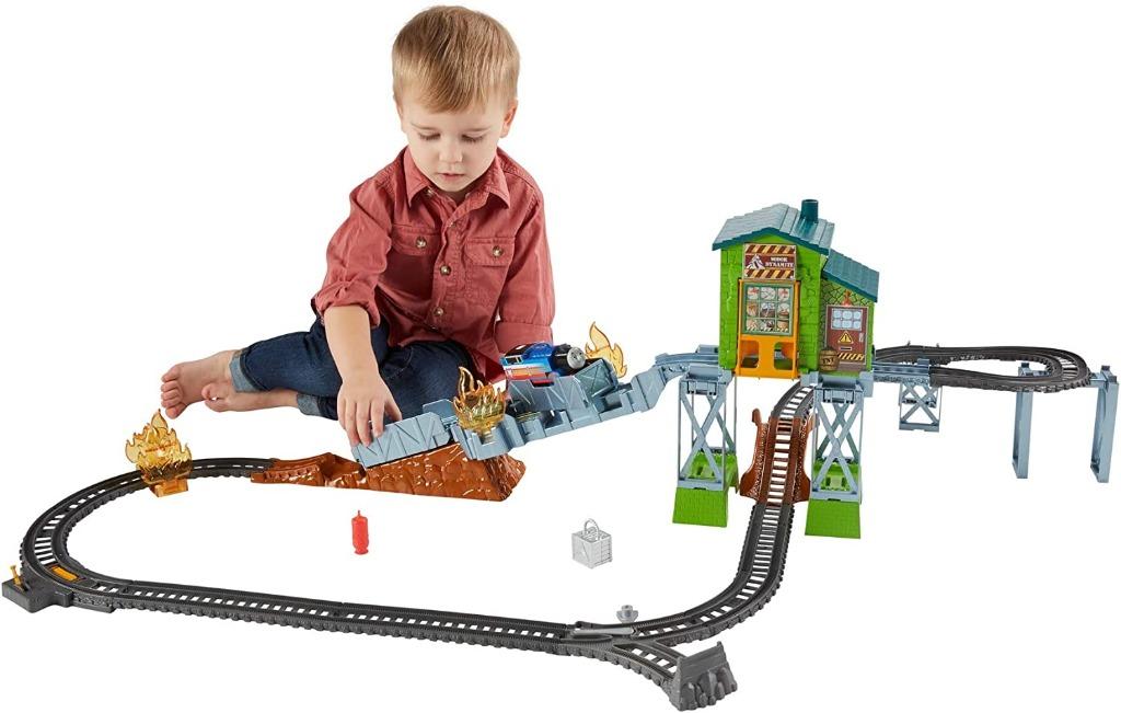 (chk) Thomas & Friends TrackMaster Fiery Rescue Train and Track Set ...