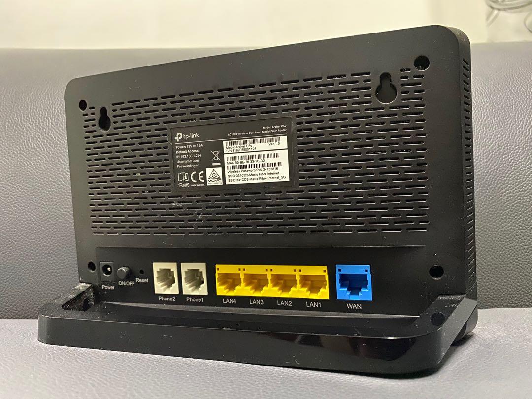 TP-Link Archer C5v - AC1200 Dual Band Router (Maxis Fibre), Computers ...