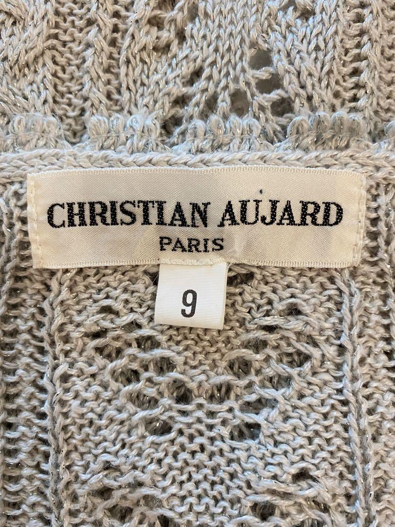 法國知名老品牌 CHRISTIAN AUJARD PARIS 針織外套罩衫（女）, 她的時尚, 外套、夾克、大衣在旋轉拍賣